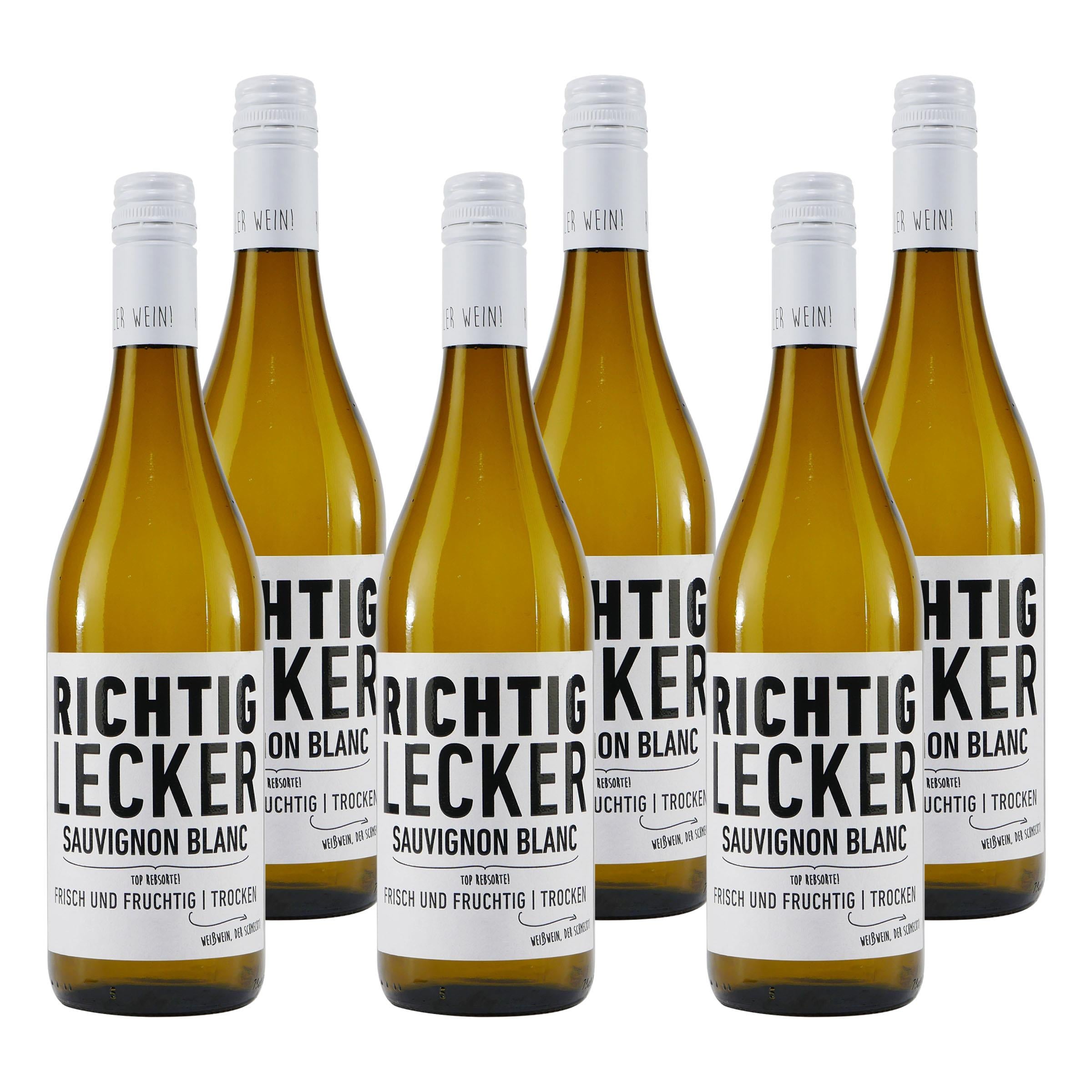 Richtig Lecker Sauvignon Blanc -trocken- | Erfrischender Weißwein mit Grapefruitnote