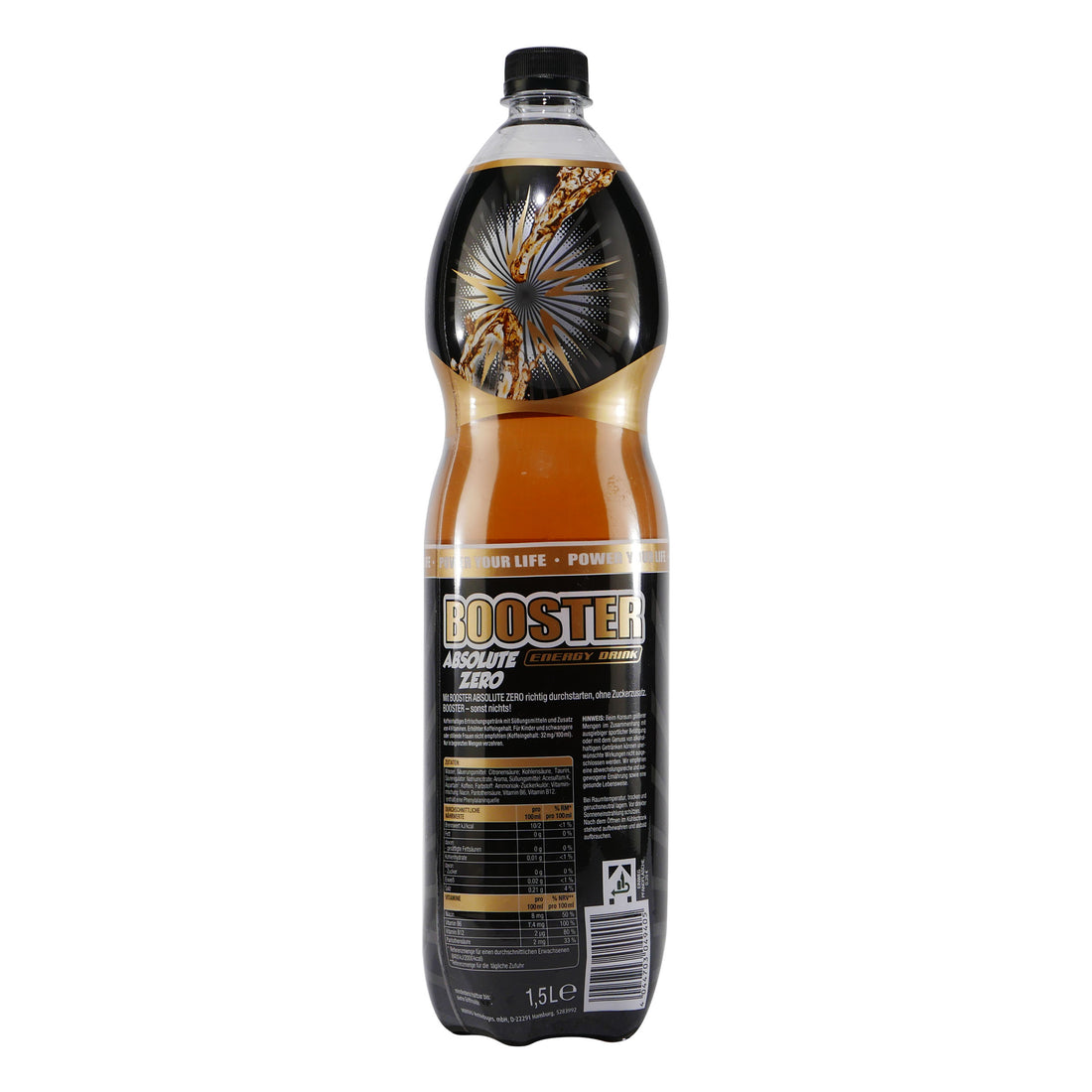 Booster Energy Drink Zero 1,5L - Zuckerfreier Energieschub für mehr Power