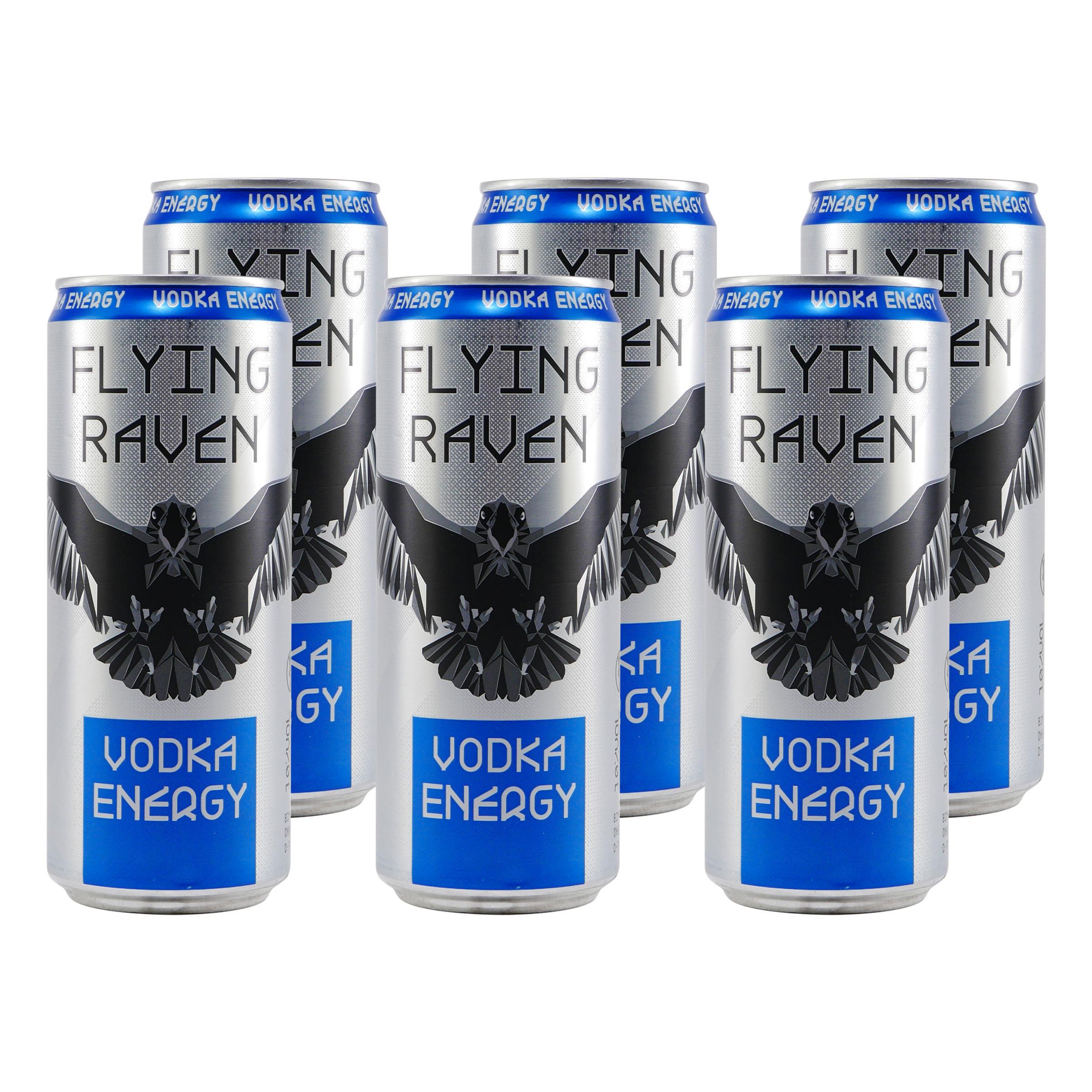 Flying Raven Vodka-Energy 0,33L - Erfrischender Vodka-Energy Mix für ...
