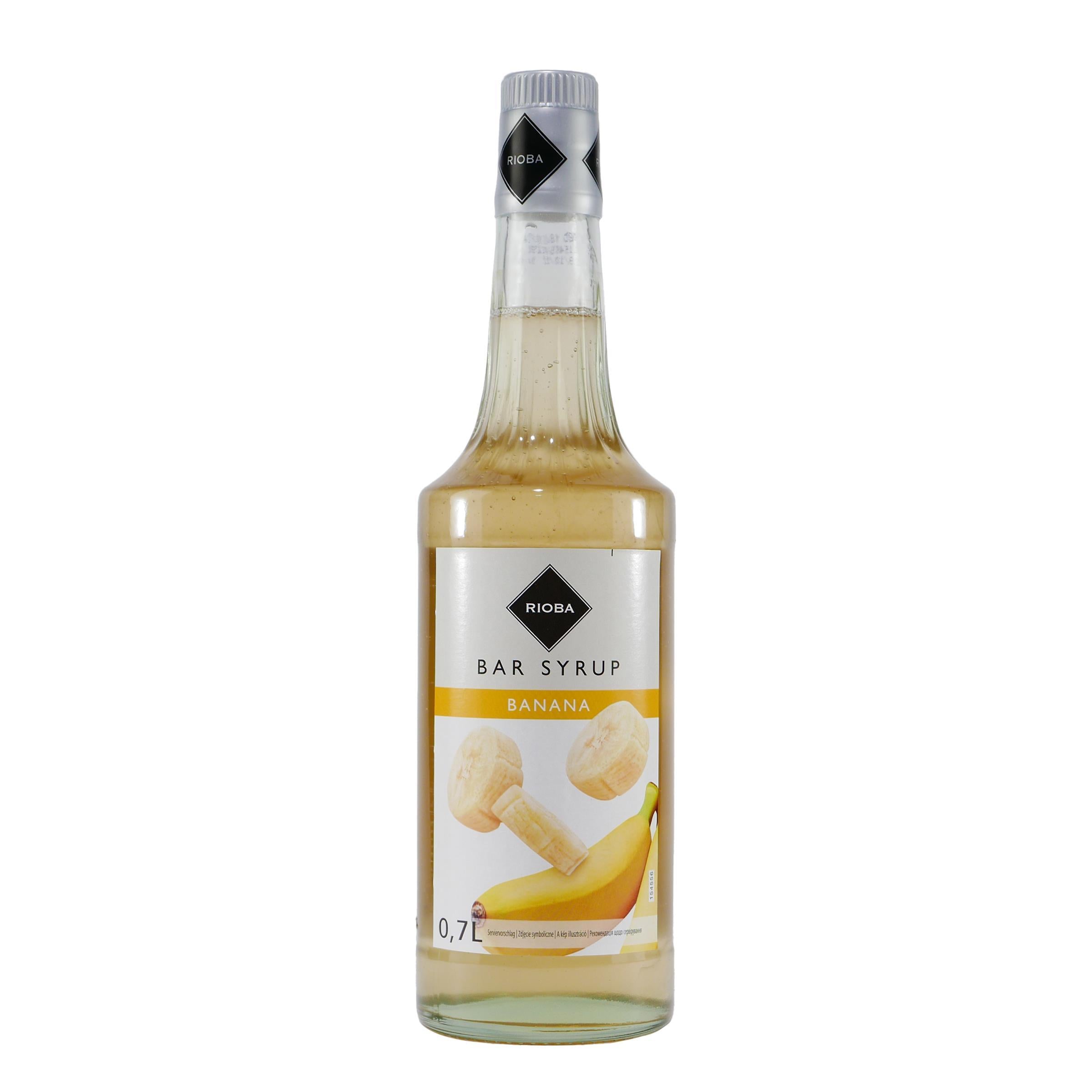 Rioba Banana Syrup - Intensiver Bananengeschmack für Cocktails und Desserts