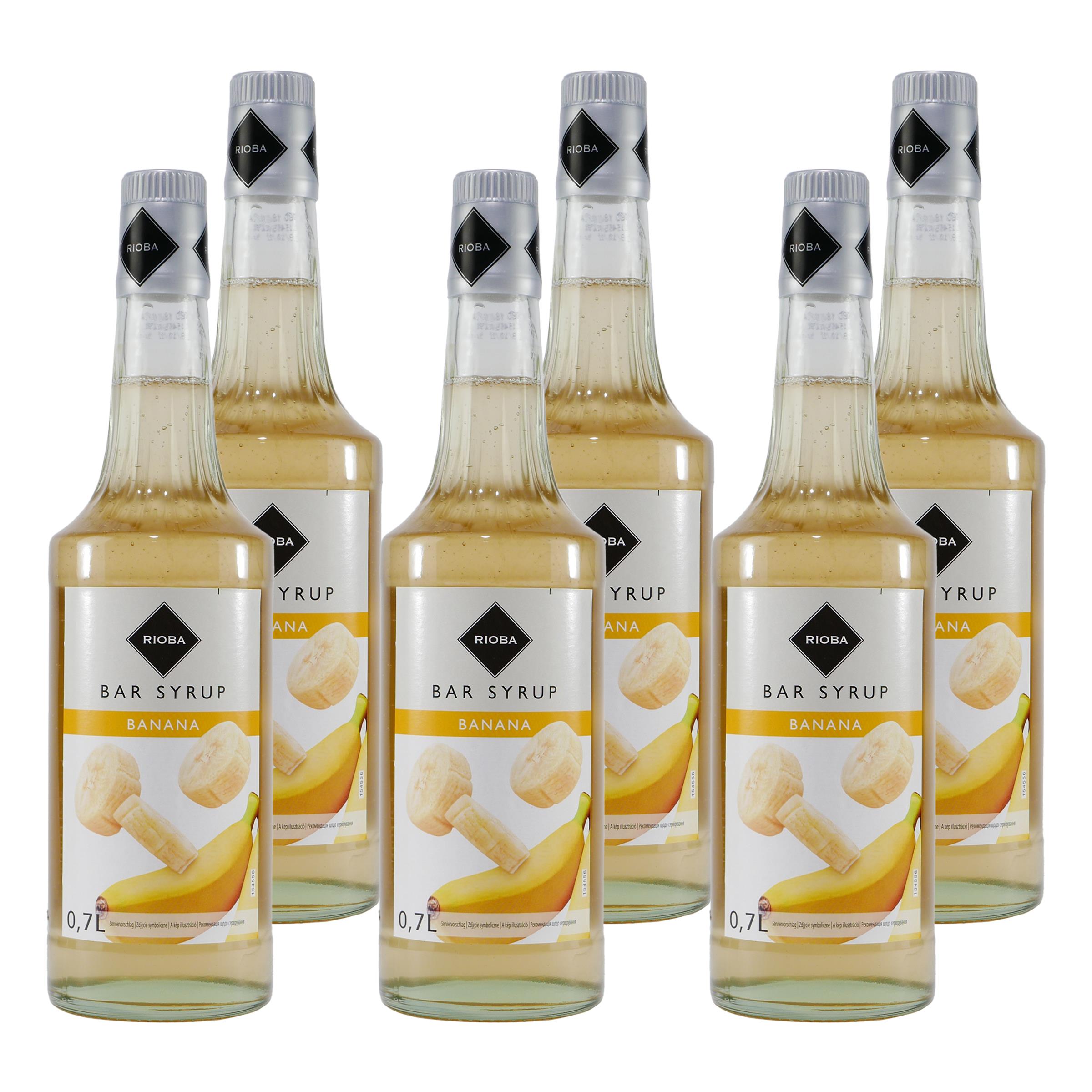 Rioba Banana Syrup - Intensiver Bananengeschmack für Cocktails und Desserts