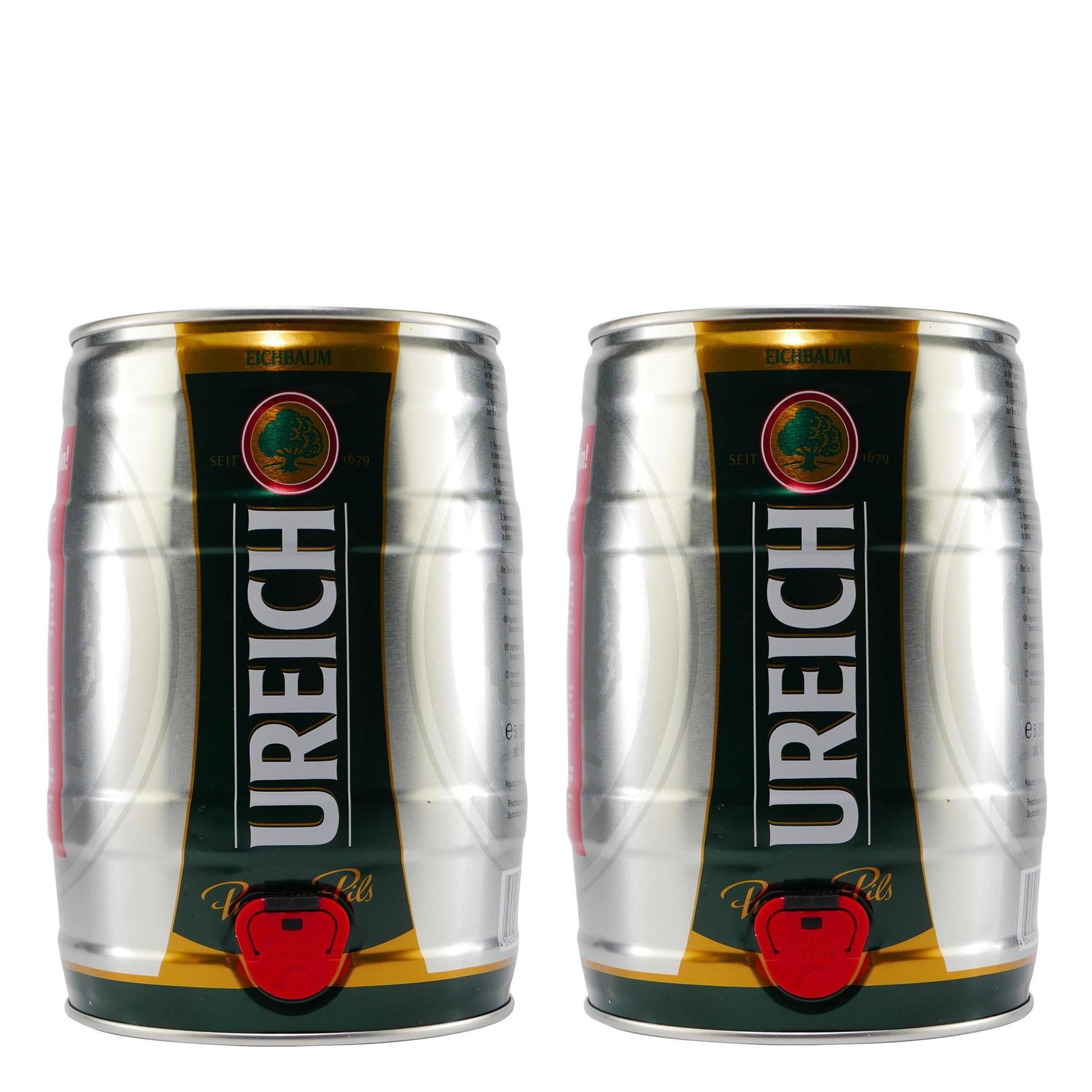 Eichbaum Ureich Premium Pils Bierfass 5,0L - Frisches Pils direkt vom Fass